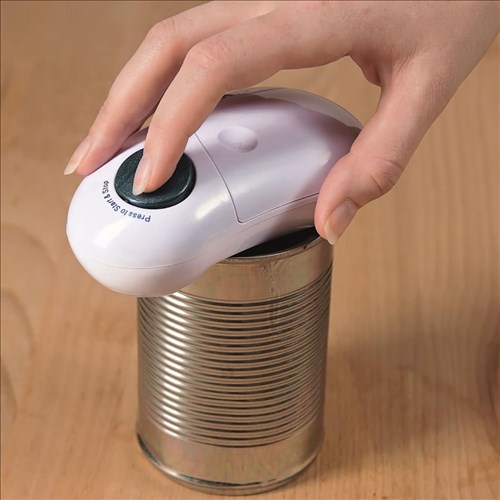 Ouvre-boîte automatique - Blanc - Aide de cuisine simple et sans effort